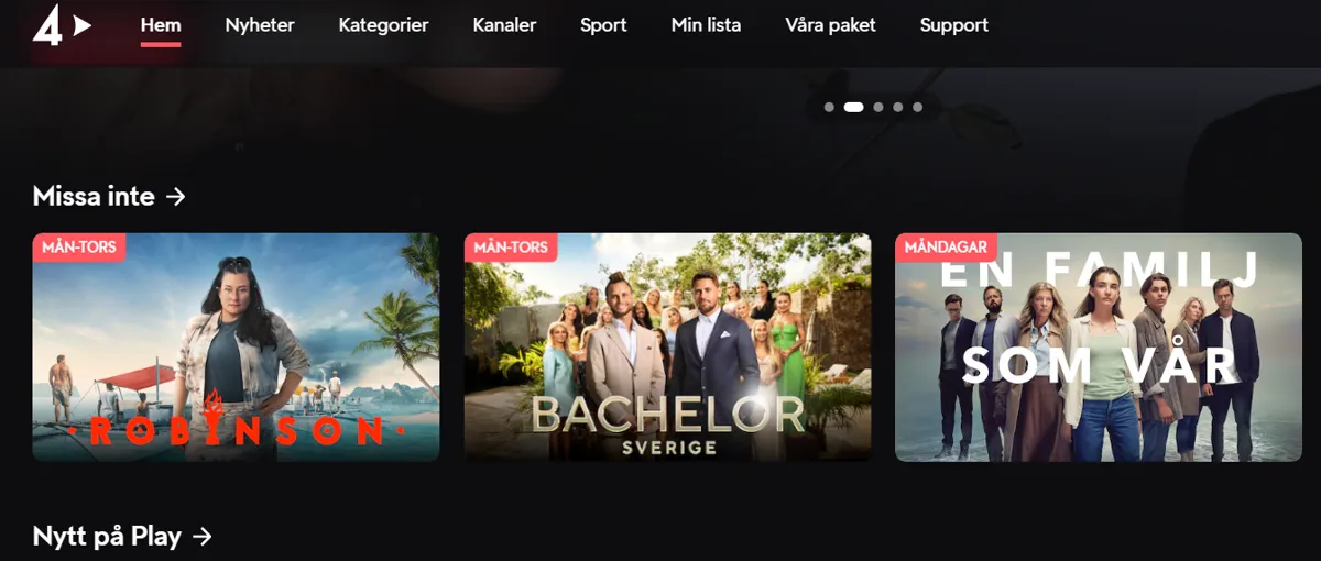 Är det gratis att titta på TV4 Play?